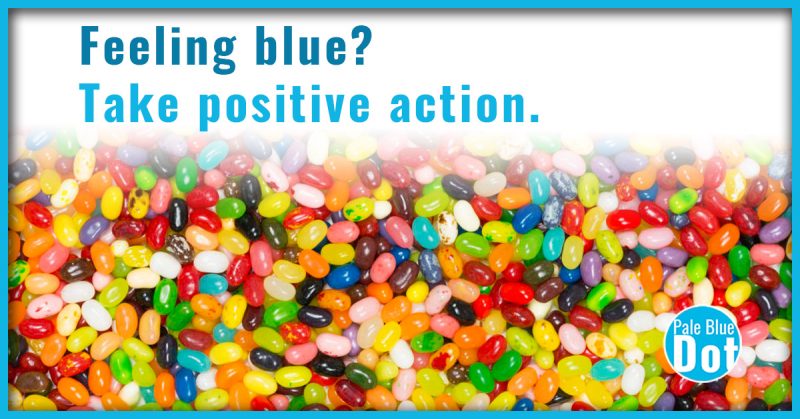 Feeling blue? Take positive action. » The Pale Blue Dot Foundation